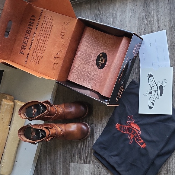 Freebird by Steven | Shoes | New Freebird Baker Cognac Boots Nib Size 9 ...